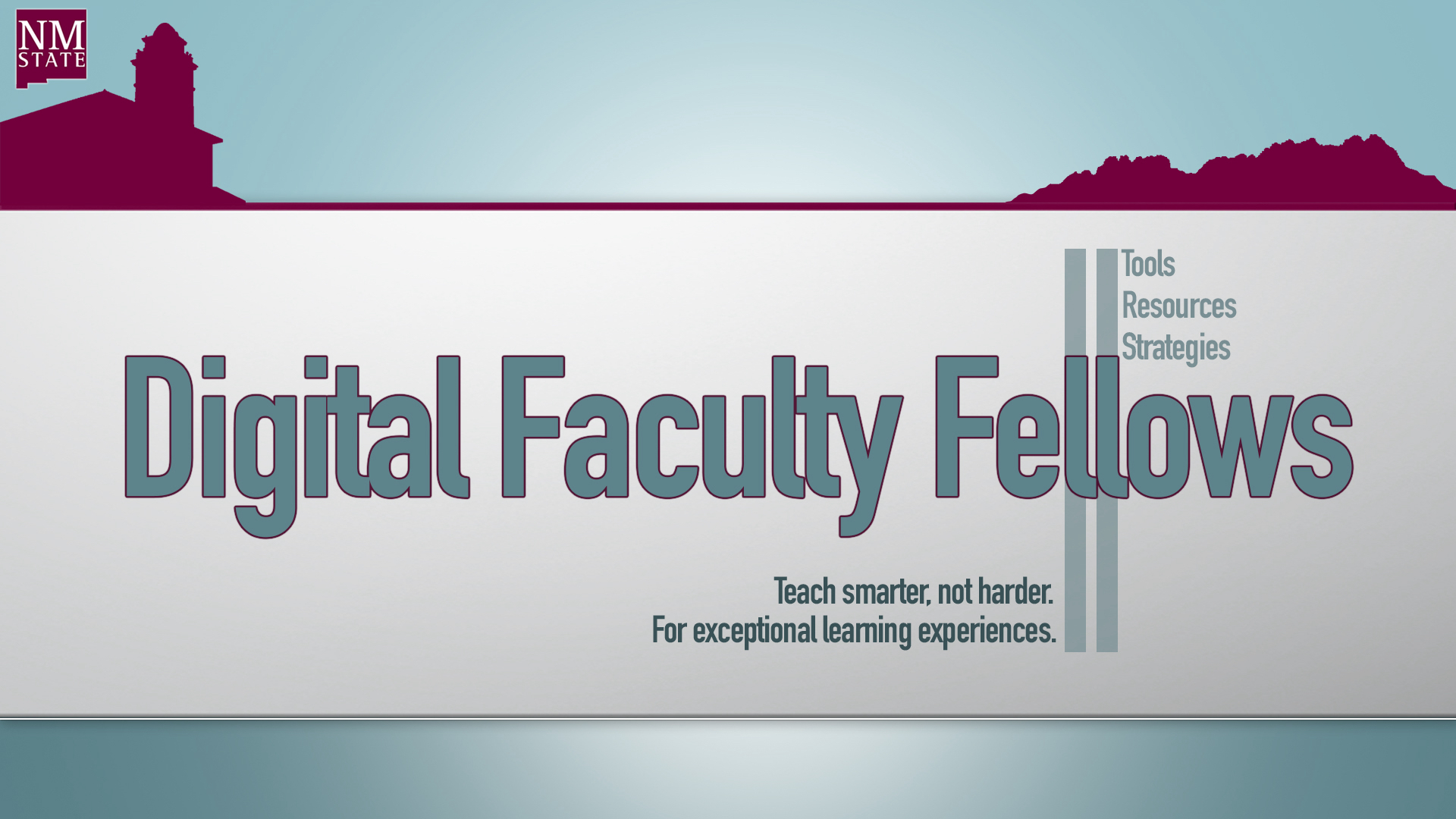 Digital Faculty Fellows | New Mexico State University - BE BOLD. Shape ...